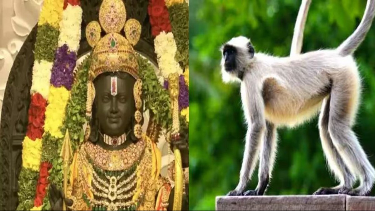 Ram Mandir: प्रभु राम के सुंदर मुख को निहारते नजर आए वीर हनुमान, राम ...