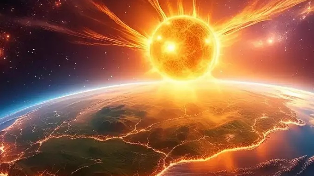 Solar Storm India: तीव्र सौर तूफान के चलते आग की तरह लाल हुई धरती ...